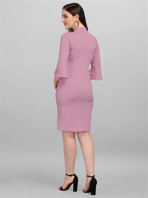 Bodycon Light Purple Dress Adoldia