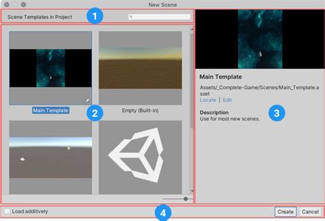 unity manual scenes
