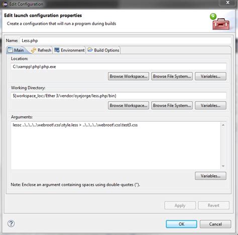 why does an eclipse builder return a file get contents