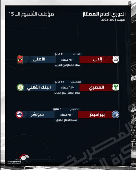 رابطة الأندية تعلن مواعيد وملاعب 6 جولات للدوري والمؤجلات مصراوى