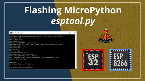 flashing micropython firmware with esptool py on esp32 and esp8266