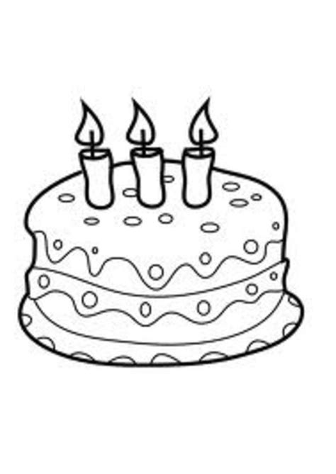 Happy Birthday Cake Coloring Pages Free Printable Jambestlune
