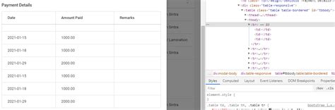 javascript td text with ajax call on table not clearing previous data