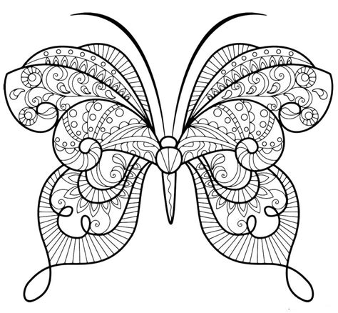 Coloriage Papillon Zentangle Jolis Motifs Dessin Gratuit à Imprimer