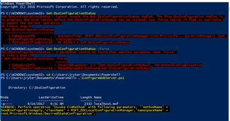 windows powershell dsc hangs stack overflow