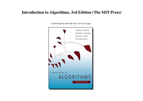 introduction to algorithms 3rd edition pdf mobnew