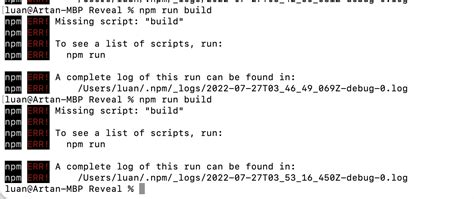 reactjs how to fix missing script build when running npm run build