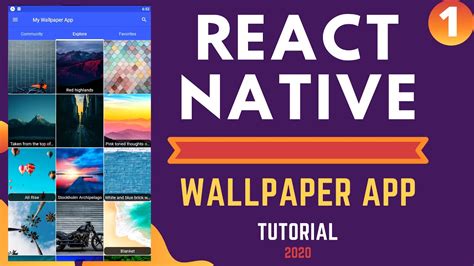 react native wallpaper app tutorial 2020 part 1