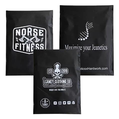 Custom Logo Biodegradable Apparel Clothing T Shirt Packaging Thank