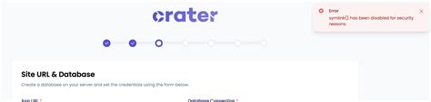 error on a hostinger account symlink has been disabled for security
