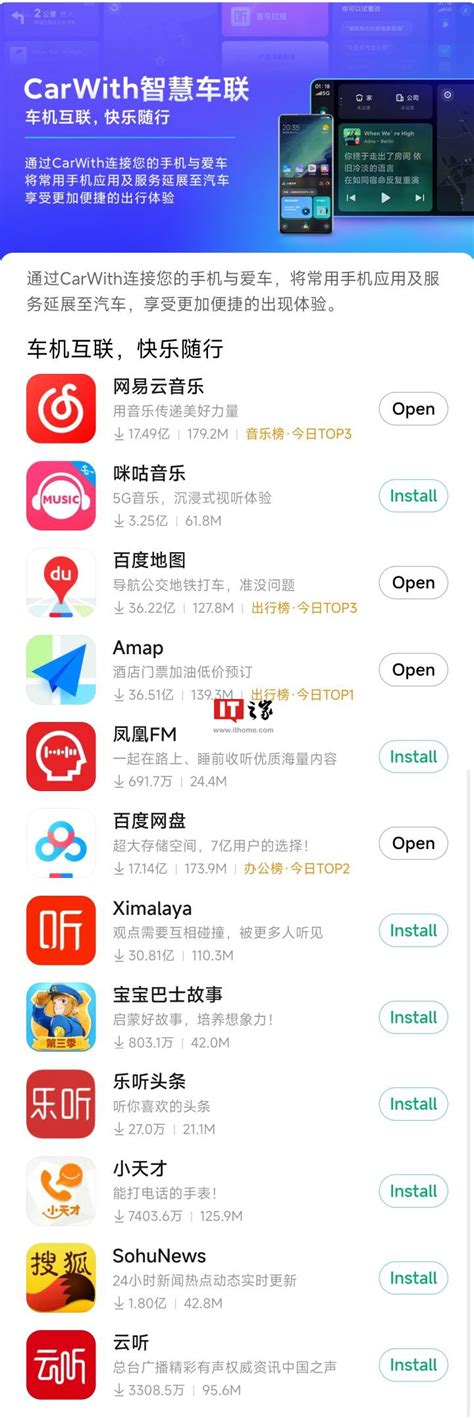 小米应用商店新增 Carwith 智慧车机互联专区 新闻中心 物联网世界