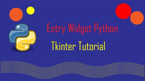 how to create in python language a tkinter entry widget for graphical