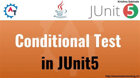 6 junit 5 basics conditional test execution in junit5 junit 5
