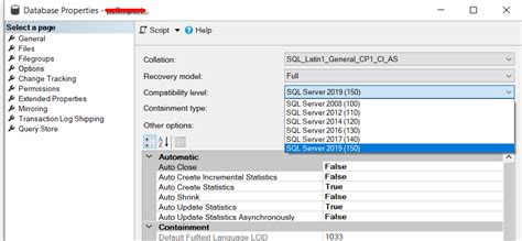 switching compatibility levels on multiple databases