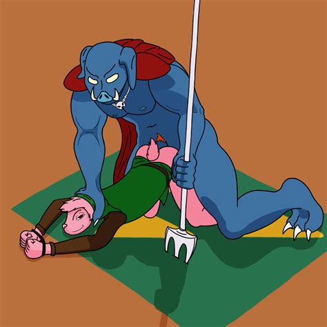 rule 34 anal big dom small sub boar bondage bound