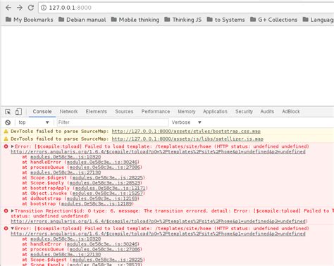 failed to load anything template with laravel 5 and angularjs stack
