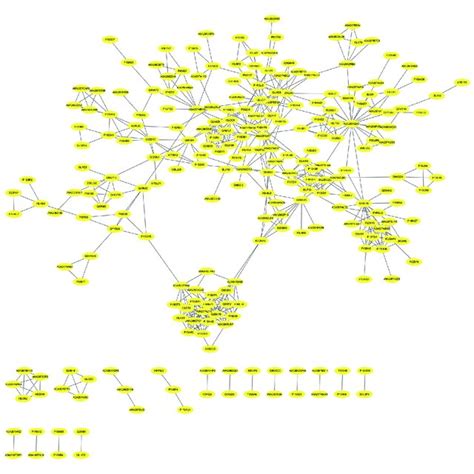 Protein Interaction Network Analysis Of Differentially Expressed