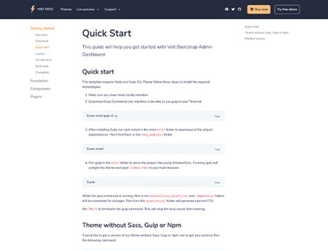 volt a bootstrap 5 admin dashboard using only vanilla js
