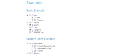 react tree view component examples with code onaircode
