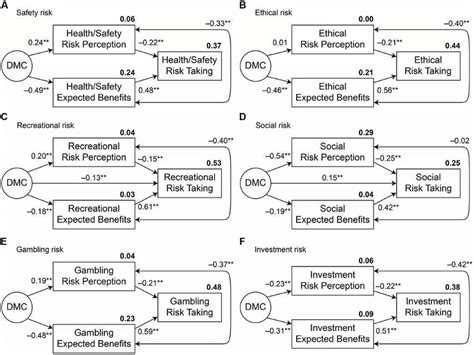 Final Structural Equation Models For Each Risk Domain A F Reflects