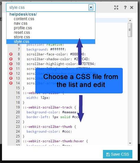 how to edit css