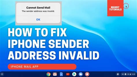 how to fix iphone sender address invalid youtube