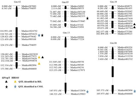 Distribution Of Quantitative Trait Loci On Linkage Groups Qtl For Nopt