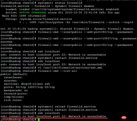 linux ssh connect to host localhost port 22 network is unreachable