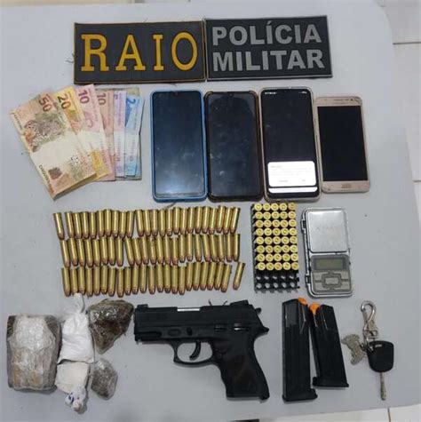 Casal é Preso Com Arma De Fogo 110 Munições E Drogas Em Camocim