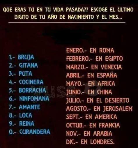 El Rincon Del Humor Quien Fuiste En Tu Vida Pasada