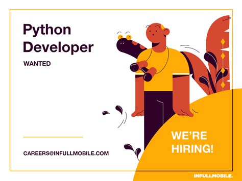 python developer development python hiring poster