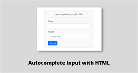 how to create an input autocomplete with html codelapan