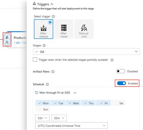 classic release triggers for stages branches and pipelines azure