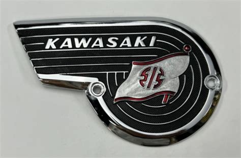 Kawasaki Tank Badge For A1 A1ss C2 F3 Series Ss120 Metal Flag Emblem