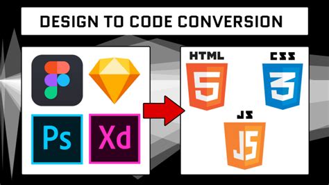 convert your psd xd figma or sketch designs to html and css by