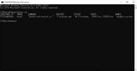 windows10 home に docker desktop をインストールしてmysqlサーバを起動してsqlで動作確認するまでの手順