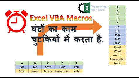 convert multiple column to single column by vba macros in