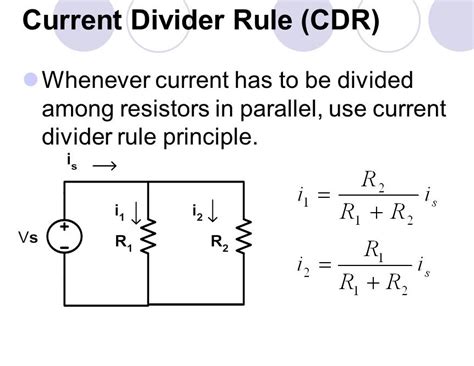 Current And Voltage Divider Rule