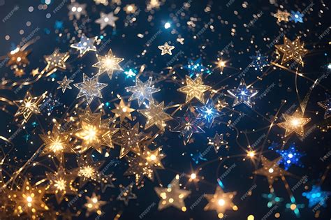 Premium Ai Image Elegant Sparkling Stars White Background Design