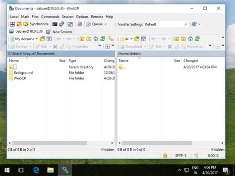 debian 9 stretch ssh server ssh file transfer windows server world