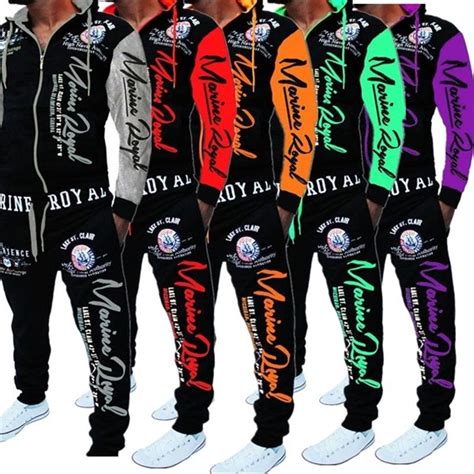 2020 Mens Matching Set Two Piece Set Men Sweatsuit Casual Sportswear