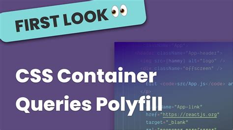 css container queries polyfill first look in 2021 css container coding