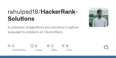 github rahulpsd18 hackerrank solutions a collection of algorithms