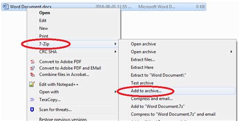 faq how to password protect my documents with 7 zip ocio