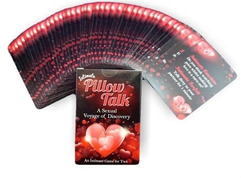 Intimate Pillow Talk Sexual Playing Card Game Romantic Couples Naughty