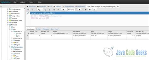 spring boot flyway and postgresql examples java code