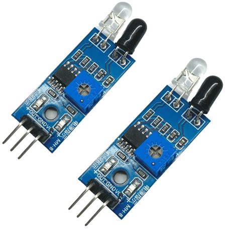 2x sensor de obstáculo reflexivo infravermelho ir movimento