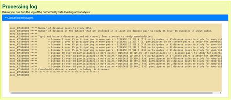 web based interactive visualizations comorbidity4j documentation