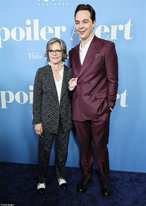 Sally Field Poses With Jim Parsons As The Costars Suit Up At Spoiler