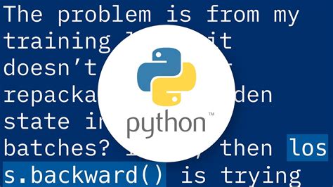 pytorch runtimeerror trying to backward through the graph a second